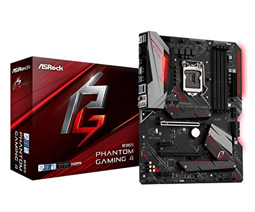 ASRock B365 PHANTOM GAMING 4 LGA1151/ Intel B365/ DDR4/ Quad CrossFireX/ SATA3&USB3.1/ M.2/ A&GbE/ ATX Motherboard