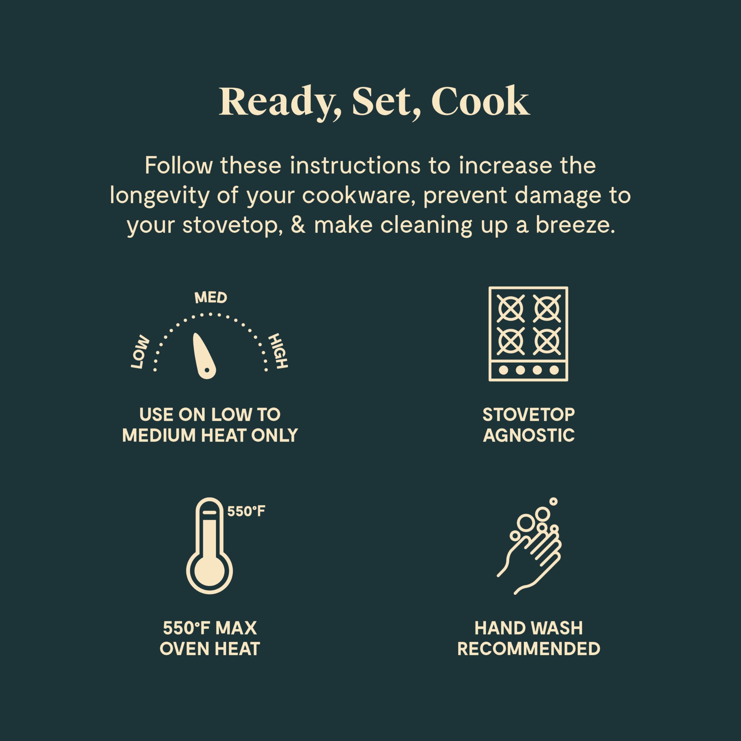 12-Piece Caraway Nonstick Ceramic Cookware Set - Navy, PTFE & PFOA Free, Oven & Stovetop Safe