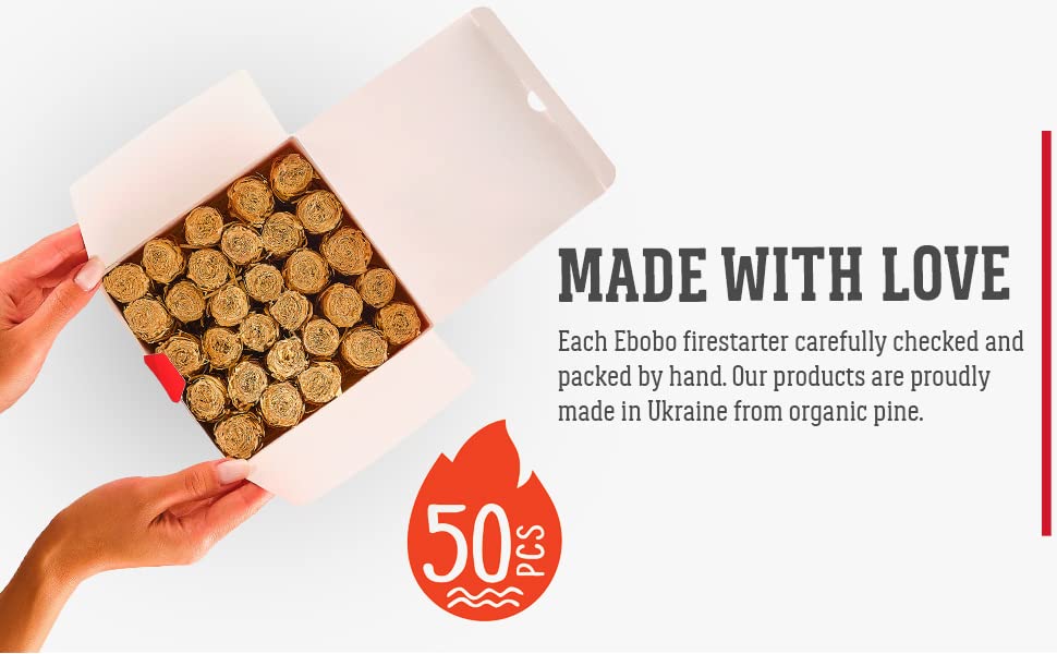 150 pcs Fire Starters for Fireplace, Wood Stove, Campfires, Grill, Fire Pit, Smoker, BBQ - Odorless Charcoal Starter Sticks, Natural Firestarters Sticks for Indoor and Outdoor