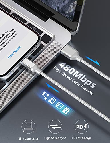 10FT iPhone Charger 2Pack, [Apple MFi Certified] USB A to Lightning Cable 10 Foot, Extra Long Nylon Braided iPhone Charging Cord Fast Charging for iPhone 14 13 12 11 Pro Max XR XS X 8 7 6 Plus SE
