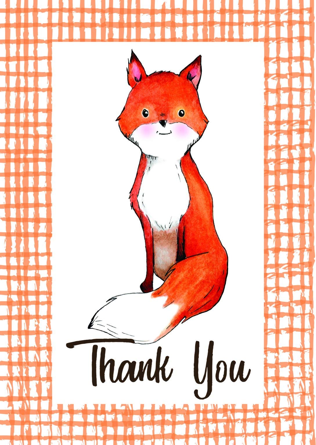 A Paper Smile Woodland Animal Thank You Cards Boxed Set 35 Note Cards