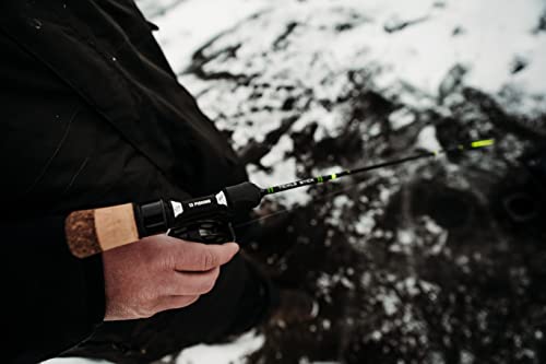 13 FISHING - Tickle Stick - Ice Fishing Rod - Gen 3 - 27" L (Light) - 1/16-1/8oz - PC2 Flat-Tip Blank - TS3-27L, Black