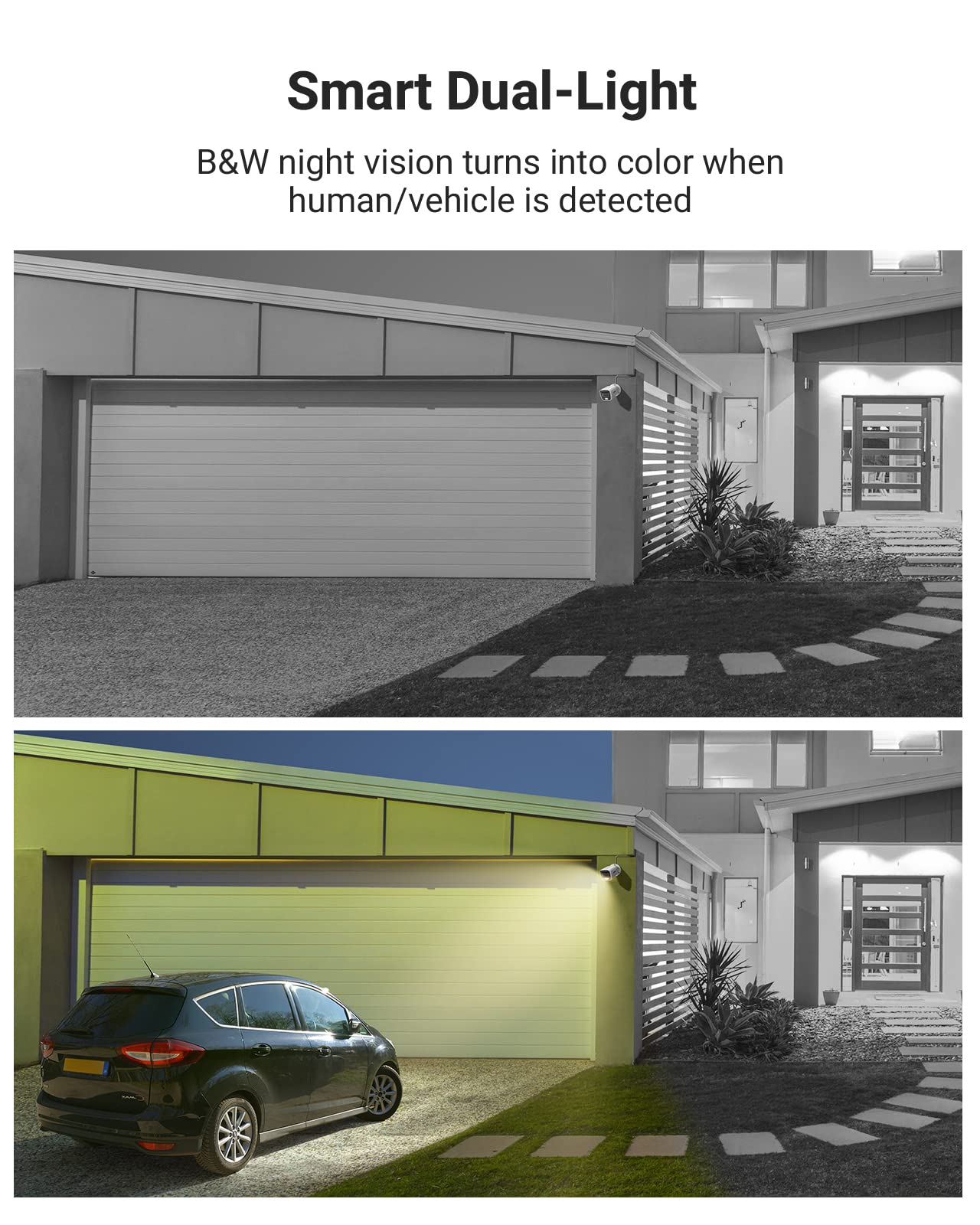 ANNKE 8CH 3K Lite AI DVR with Human/Vehicle Detection, H.265+ Surveillance Security Camera System with Audio and 4pcs 1080P Security Cameras with Dual Light, IP67, Color Night Vision, 1TB Hard Drive