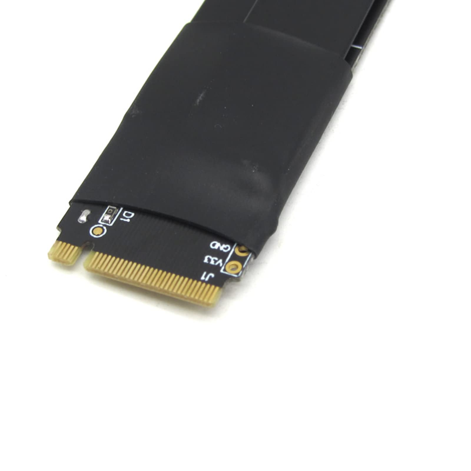 10Gtek M.2 NVMe SSD Extension Cable M.2NVMe SSD Solid State Drive Extension Cable Supports PCI-E 3.0 x4 Full Speed, 280mm