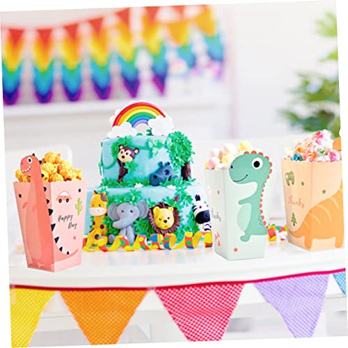 Abaodam 72 Pcs Mini Treat Bags Disposable Containers Bulk Popcorn Dinosaur Candy Bags Popcorn Gift Movie Popcorn Bucket Popcorn Bulk Individual Bags Paper Popcorn Boxes Popcorn Paper Bags