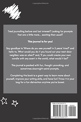 99 Non-Lame Journaling Prompts for Teens: Journal with Writing Prompts for Teenage Girls and Boys, A Book for Self Discovery and Self Expression, Fun Daily Prompt Notebook