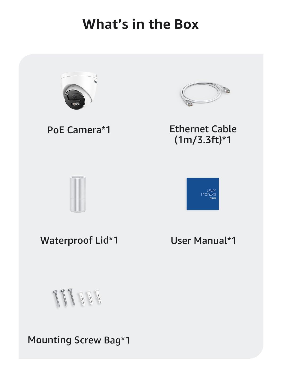 ANNKE C800 4K PoE Security Camera with AI Human/Vehicle Detection, IP Cam with Audio,Wide Angle, Remote Access, 100 FT 2.0 Night Vision, IP67, H.265+, Support to 512GB TF Card