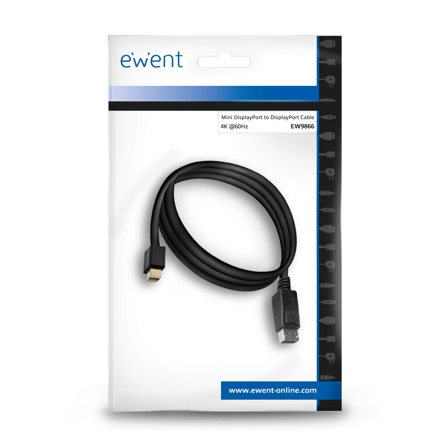 Adapter Cable Mini DisplayPort Male - DisplayPort Male