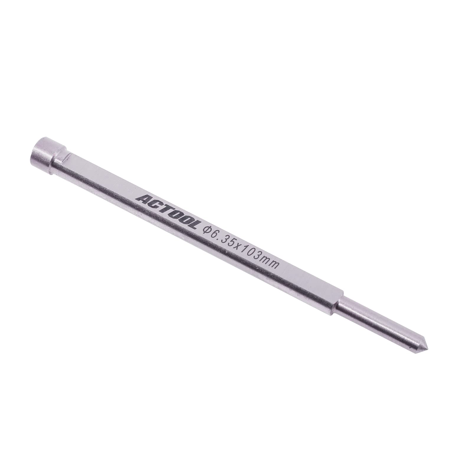 ACTOOL Pilot Pin 6.35x103mm for 2'' Cutting Depth HSS Annular Cutter with 3/4'' Weldon Shank