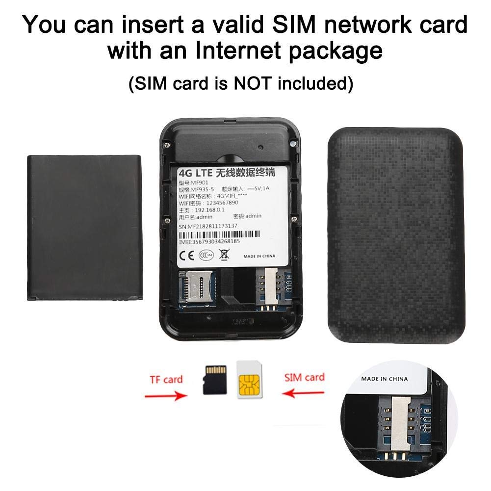4G LTE Mobile Hotspot Device, Box-high Speed-2100Mah-can Connect up to 10 Users-USB Charging Portable 4G Router,Suitable for Mobile Phones,Laptops,etc.(T1)