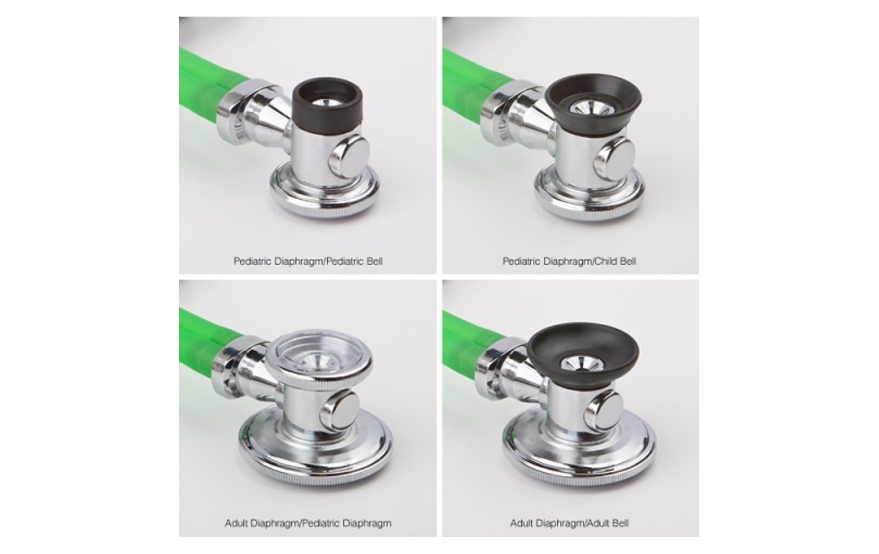 ADC Adscope 647 Sprague-1 Lightweight Single-Tube Stethoscope with 5 Interchangeable Chestpiece Options, Black, 31.5"