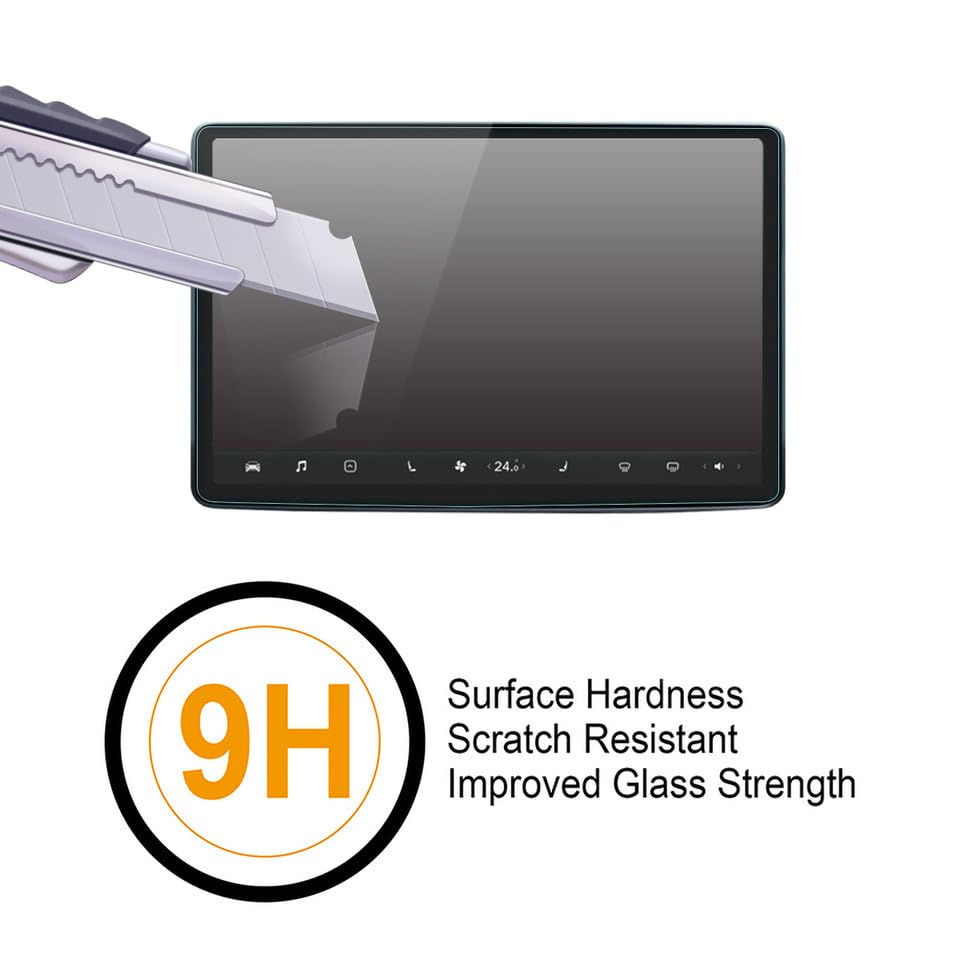 Supershieldz Designed for Tesla Model 3 and Model Y (15 inch) Tempered Glass Screen Protector, 0.33mm, Anti Scratch, Bubble Free
