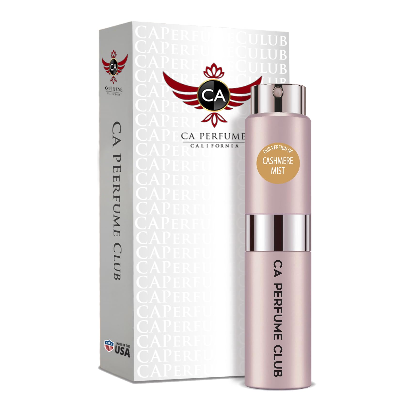 CA Perfume Impression of Cashmere Mist For Women Replica Version Fragrance Dupes Eau de Parfum Spray Refillable Atomizer Bottle 0.27 Fl Oz/8ml-X1