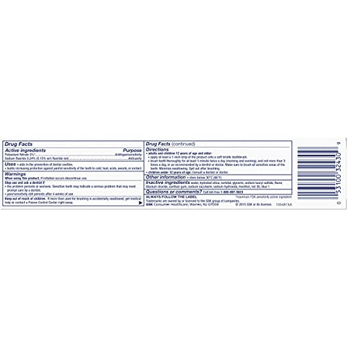 Aquafresh Sensitive Maximum Strength Toothpaste 5.6 Oz (Pack of 6)