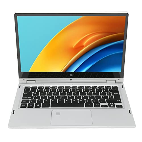 13.3 Inch Laptop 2.4G 5G WiFi 6000mAh 16GB RAM 1TB ROM Laptop Computer 100-240V 360 Degree Study Convertible (16+1TB US Plug)