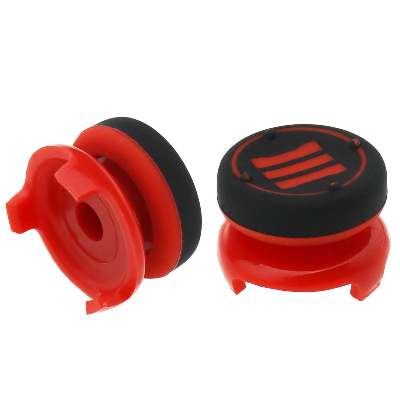 2pcs Division Thumb Grips Analog Sticks Extender Compatible with PS4 360 Controller Red