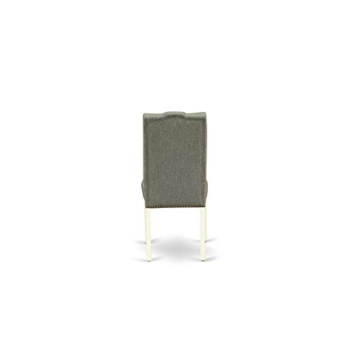 East West Furniture AVEL7-LWH-07, Linen White