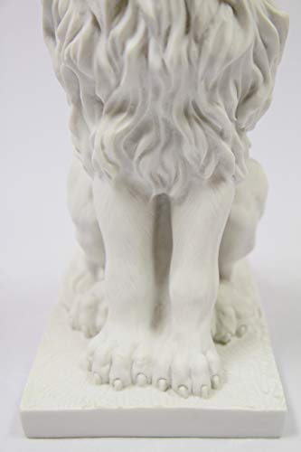 15" Sitting Down Aggressive Lion Statue Figurine Figure Vittoria Collection Made in Italy Indoor Outdoor Garden
