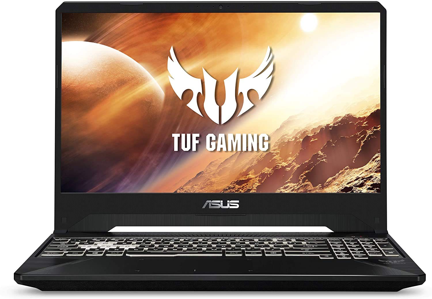 ASUS TUF Gaming Laptop, 15.6” IPS Full HD, AMD Quad-Core Ryzen 5 3550H, 16GB DDR4 Memory, 256GB SSD, Nvidia GeForce GTX 1650, RGB Backlit Keyboard, Webcam, BT, Windows 10 + CUE Accessories