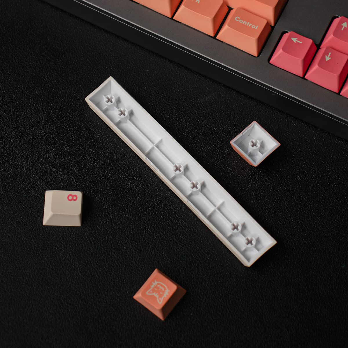 136 Keys PBT Keycaps Dye Sub Cherry Profile Keycaps Fit for 60% 65% 95% Cherry Mx Switches Mechanical Keyboard