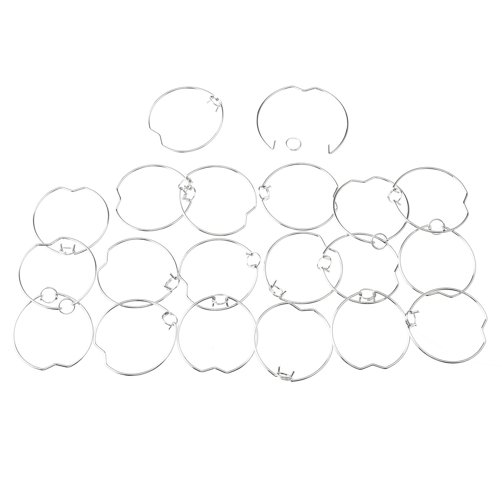 20pcs Lamp Retaining Spring Clip Ring Compatible with 50mm MR16 GU10 Spot Light Downlight