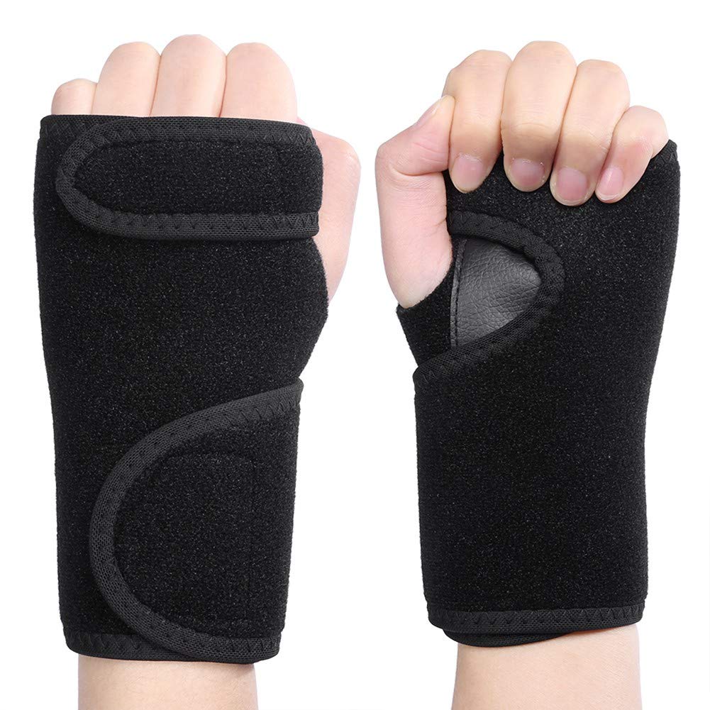 1PC Left/Right Wrist Support Adjustable Breathable Wrist Braces Breathable Wrist Strap for Wrist Injuries Joint Pain(Left Hand)