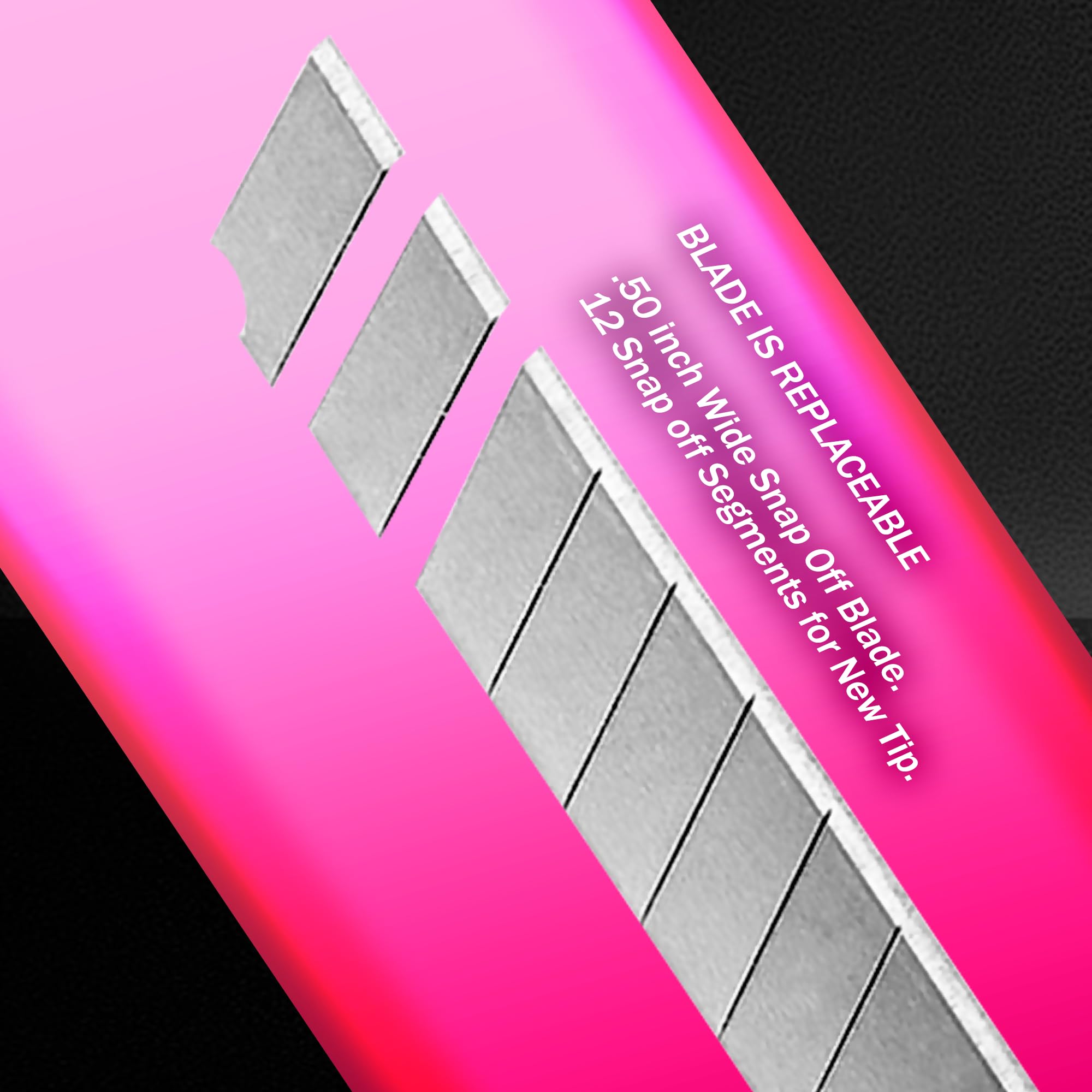 10x Bulk Small Neon Pink Utility Knife Box Cutters Snap Off Blade 9MM Blade