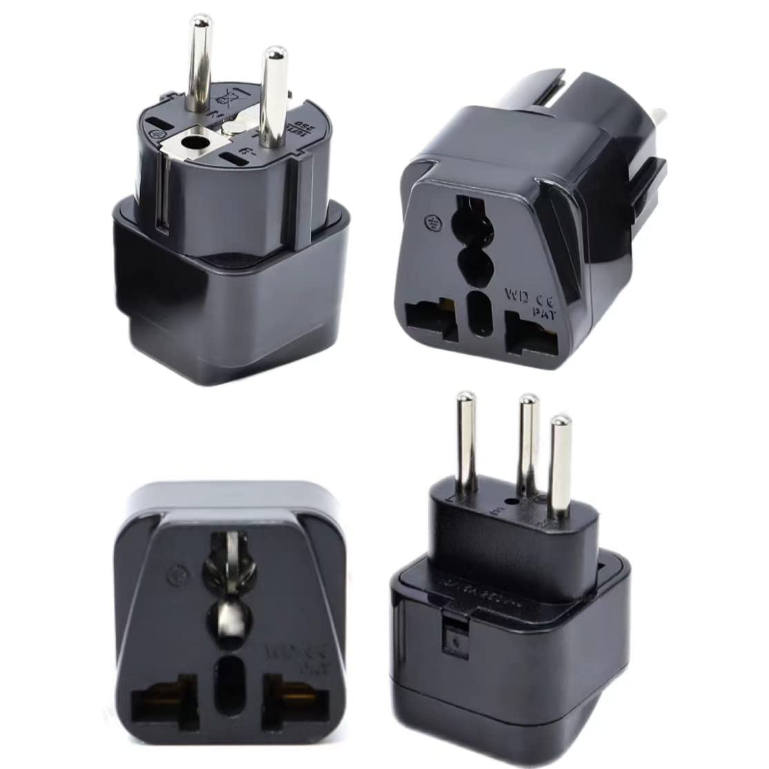 10PCS Universal Plug Travel Adapter International Adapter Plug Set Travel Adapter for World Wide International Travel
