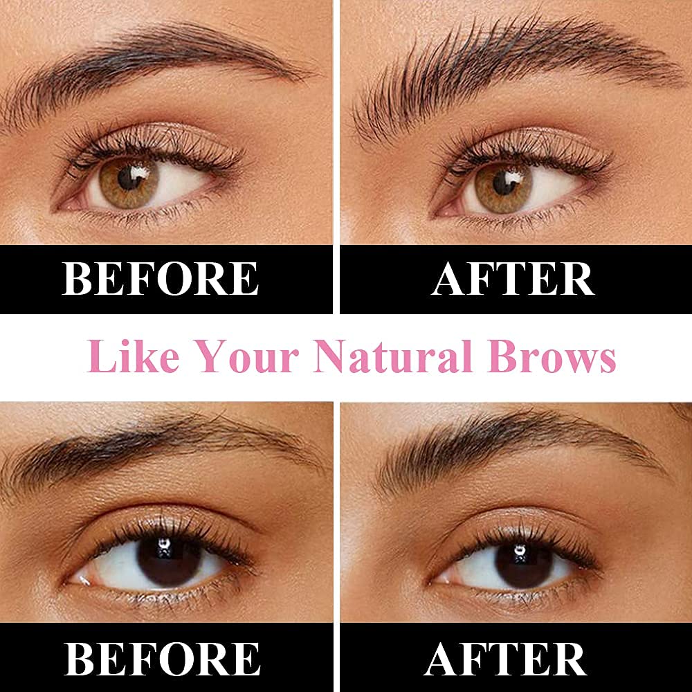 Eyebrow Stencil & Eyebrow Setting Gel, 30 Eyebrow Shaper Kit, Reusable Eyebrow Template With Strap, Waterproof Eyebrow Repair Liquid, Brows Styling Brow Fix Gel Beauty Makeup