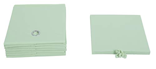 Amelitory Storage Bins Foldable Cube Organizer Fabric Drawer Set of 6 Light Green