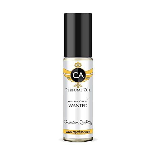 CA Perfume Impression of Wanted For Men Replica Fragrance Body Oil Dupes Alcohol-Free Essential Aromatherapy Sample Travel Size Concentrated Long Lasting Attar Roll-On 0.3 Fl Oz/10ml