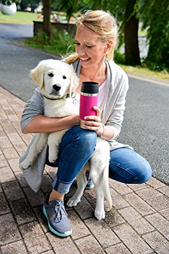 Emsa N20131 Travel Mug Thermo/Insulated Stainless Steel 0.5 Litres Hot 4 Hours Cold 8 Hours BPA Free 100% Leak Proof Dishwasher Safe 360° Drinking Opening Grey