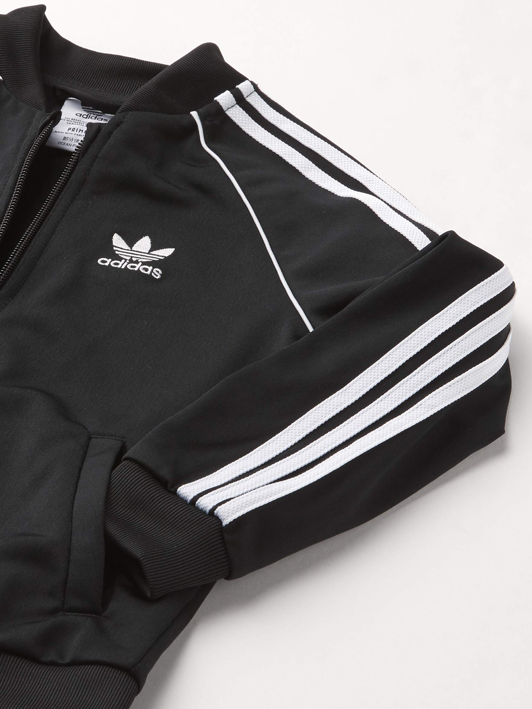 adidas Originals unisex baby Adicolor Superstar Tracksuit, Black/White, 4T US