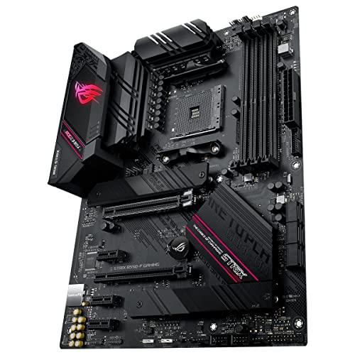 ASUS ROG Strix B550-F Gaming Motherboard Gaming ATX, AMD B550, Socket AM4, DDR4, PCI 4.0, Intel 2.5GB LAN, 2xM.2, ASUS Optimem II, USB 3.2 Gen 2, Aura Sync RGB, Black