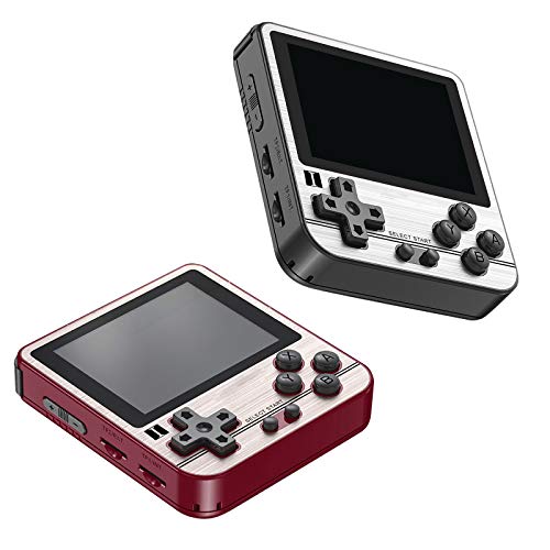 2100mah ABS Retro Gaming Console Multifunctional Handheld Joystick Game Player Portable Pocket Console with USB 3.5mm Ports Dual TF Card Slots for PSP/N64/NDS/PS Game Forms