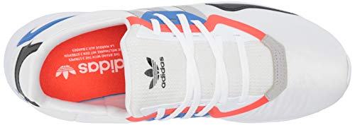 adidas Originals Baby Originals Flex Sneaker, White/Grey/Glory Blue, 5.5 US Unisex Infant