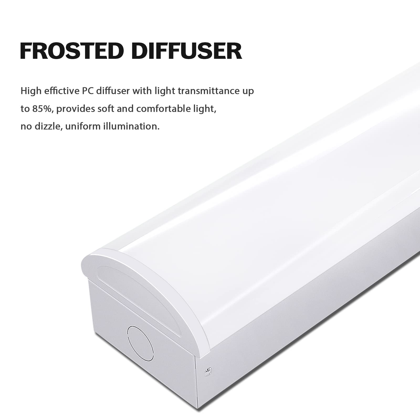ANTLUX 110W LED Linear Strip Lights 8FT LED Shop Lights, 12000 Lumens, 5000K, 8 Foot Garage Lights, Surface Mount and Hanging Ceiling Lighting Fixture, Fluorescent Tube Replacement, 4 Pack