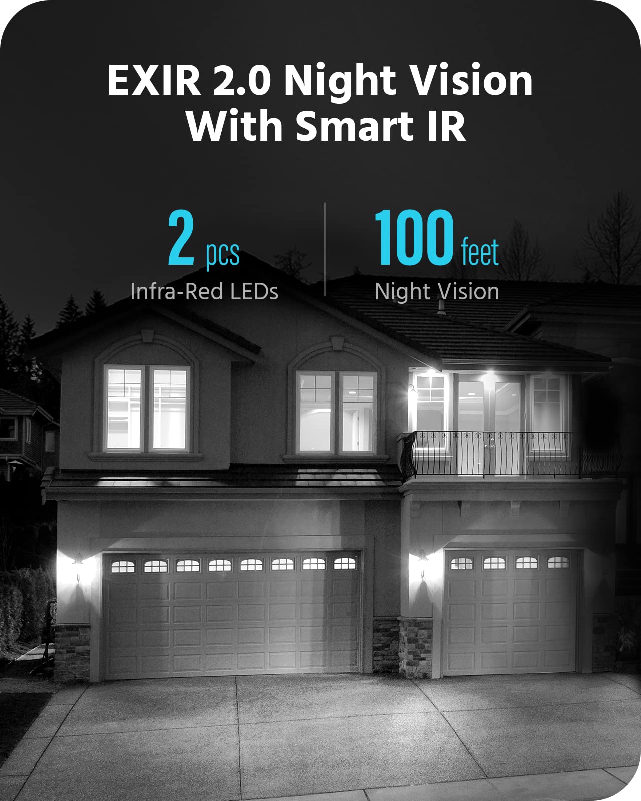 ANNKE 5MP Super HD Security Camera, IP67 Waterproof Bullet TVI Add-on Surveillance Camera for Outdoor & Indoor Use, Smart IR and EXIR 100ft/30m Night Vision