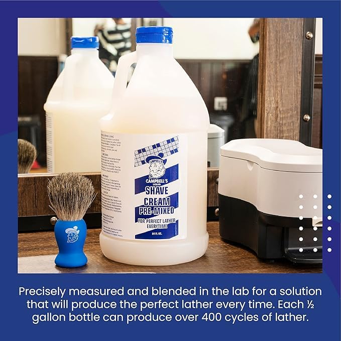 Campbell's Premix Liquid Lather for Barbers (1/2 Gallon)