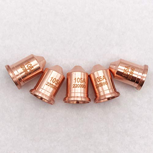 5PCS Professional Plasma Cutting Nozzles Cutting Torch Tips Electrode Cap Cutting Consumables