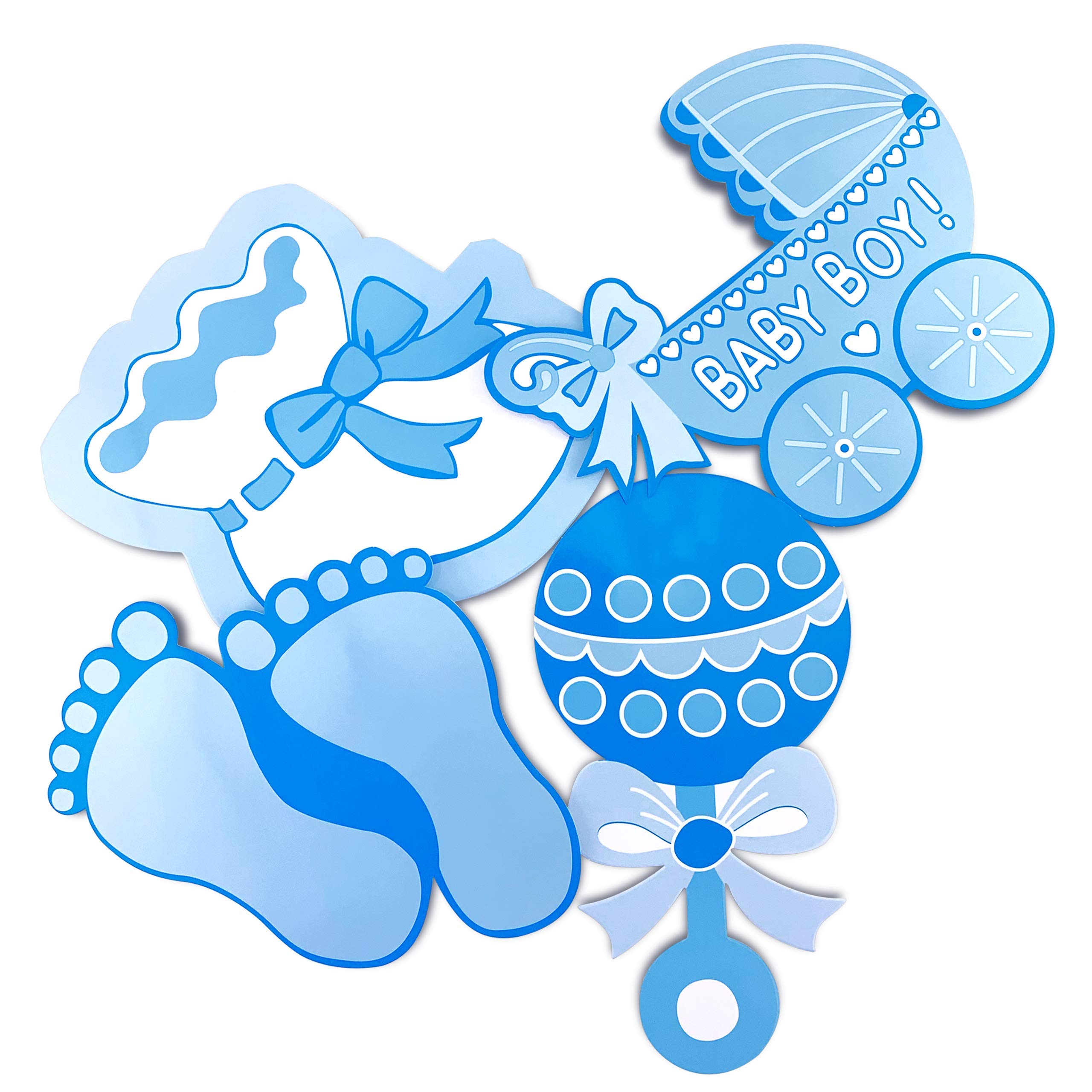 Adorox 3D Version Baby Shower Wishing Well Card Box Decoration (Boy)