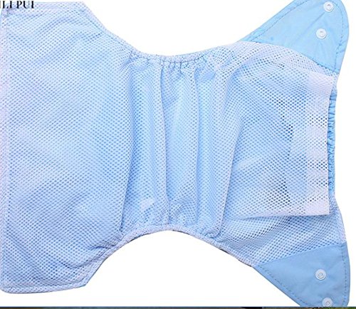 Adjustable Reusable Swim Waterproof Nappy/Diaper Cover. One Size fits All. (Blue)