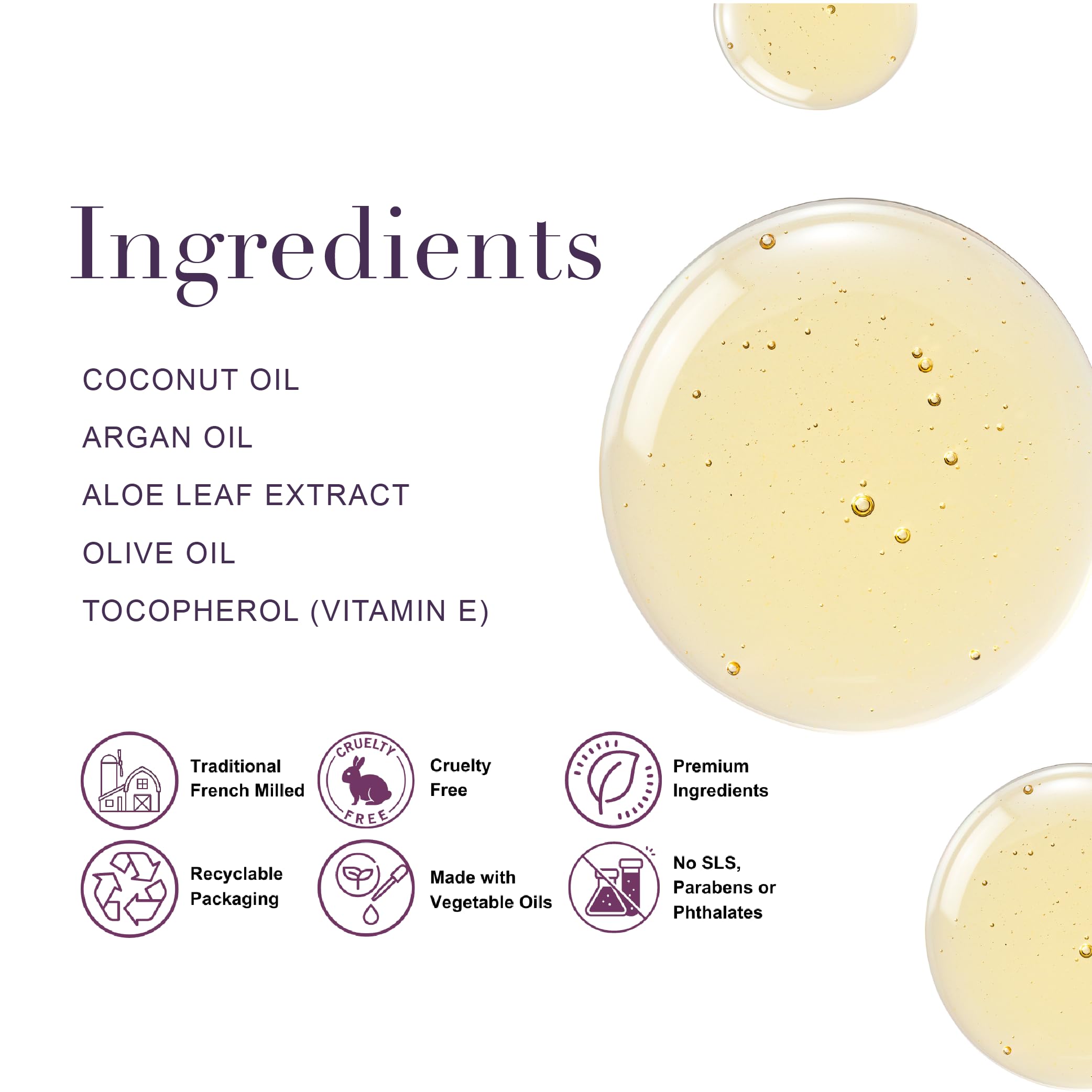 A LA MAISON French Liquid Hand Soap, White Tea - Natural Hand Wash Made with Essential Oils - Biodegradable, Plant-Based, Vegan, Cruelty-Free, Alcohol & Paraben Free (16.9 oz, 3 Pack)