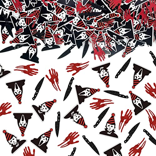 200Pcs Horror Movie Party Confetti Decorations Horror Birthday Table Decorations Halloween Confetti Halloween Baby Shower Decorations