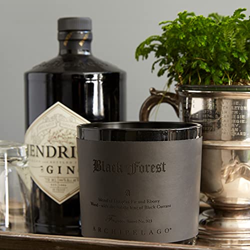 Archipelago Botanicals Black Forest Letter Press Candle | Dark Ebony Wood, Douglas Fir and Black Currant | Clean Soy Wax Blend Burns 100 Hours (13 oz)