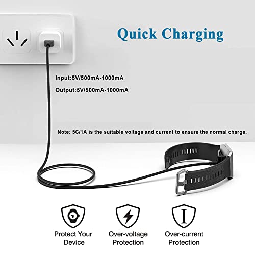 Charging Cable Compatible with Fitbit Ionic Charger, 3.3FT Replacement USB Charger Cable Cord Adapter for Ionic Smart Watch