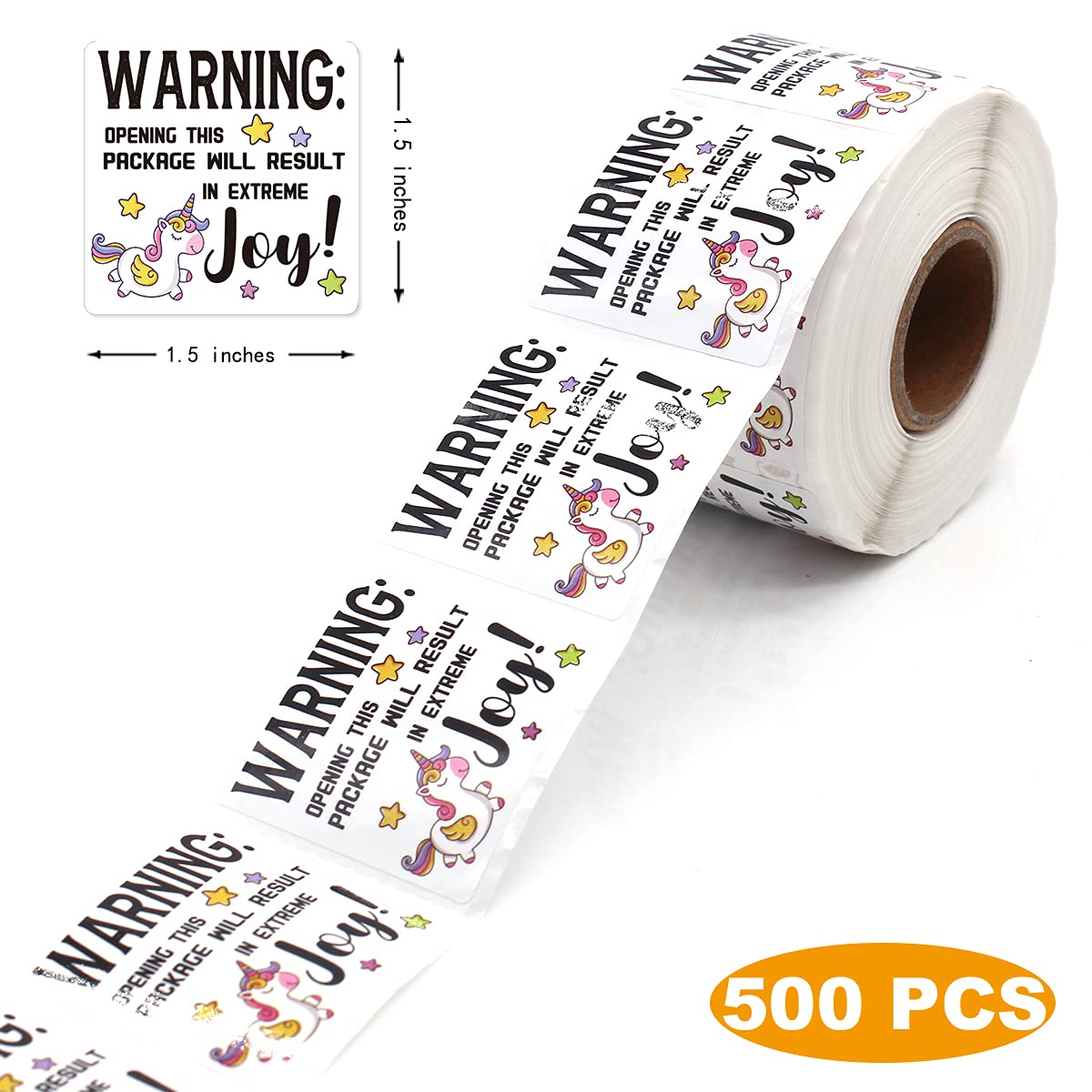 SNANA 1.5 Inch Thank You Sticker, Small Business Packaging Unicorn Handmade, 500 PCS