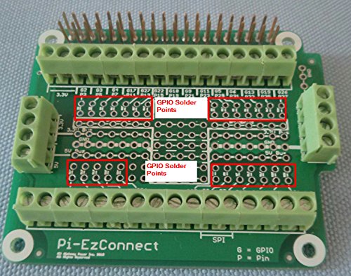 Alchemy Power Inc. Pi-EzConnect. Raspberry Pi 4, Pi 3 etc GPIO Connector. A HAT to Connect GPIOs and sensors to Raspberry a Pi