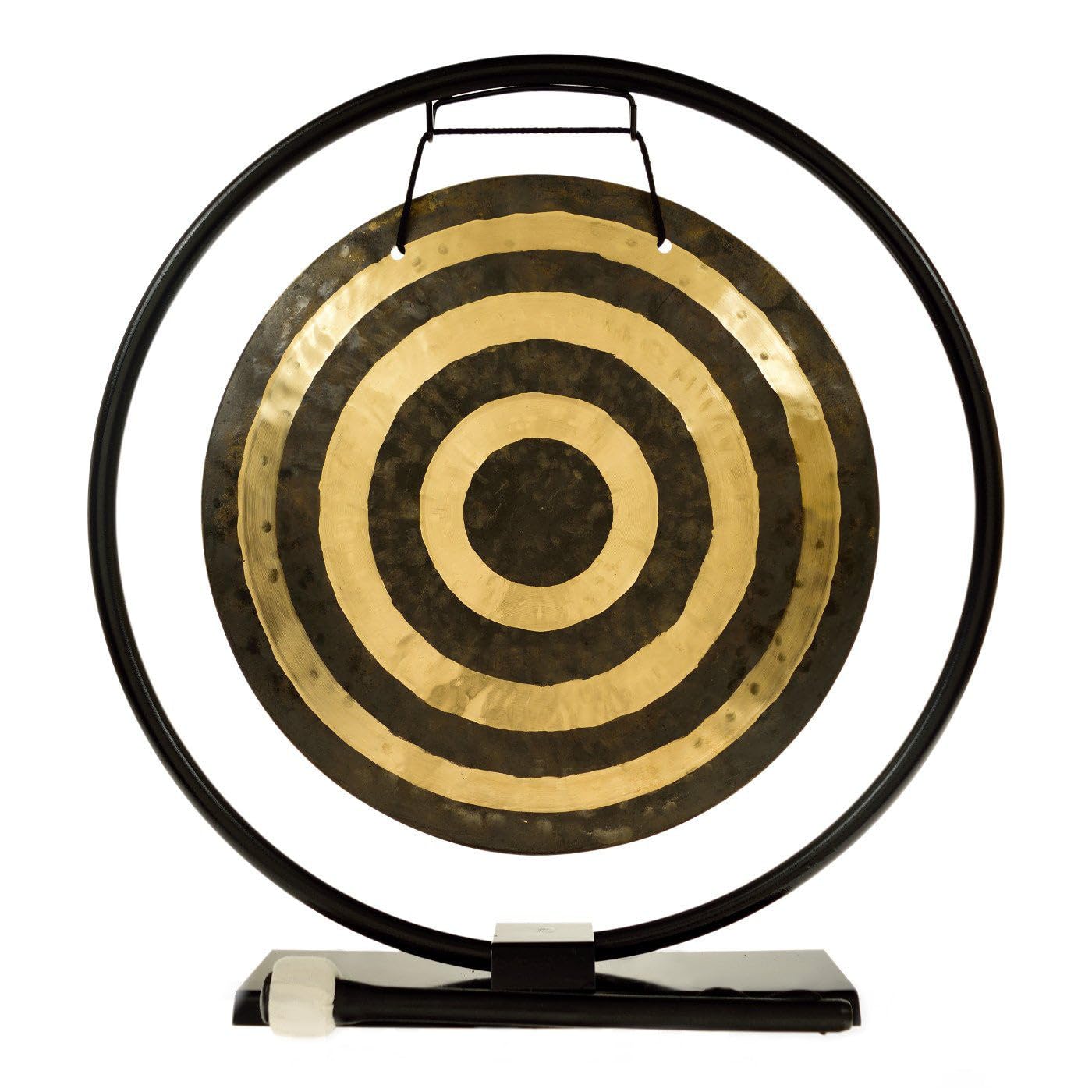14" Gongs on the Au Courant Gong Stand - 14" Solar Flare Gong. Includes Gong of your Choice, Stand, & Mallet/Traditional Chinese Gong/Great for Meditation & Sound Healing/Bronze Gong