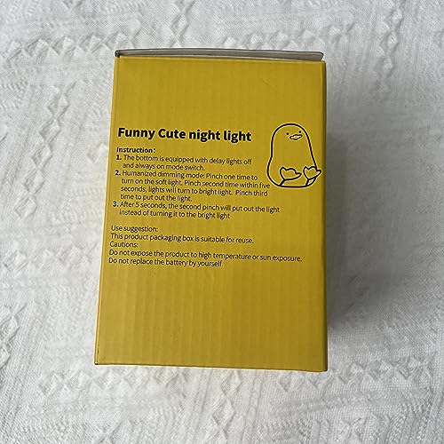 Attivolife Duck Night Light for Kids, Cute Animal Silicone Lamp Touch Control + Dimmable + Timer, USB Rechargeable LED Feeding, Bedside Bedroom Decor Birthday Gifts for Toddler Baby Women